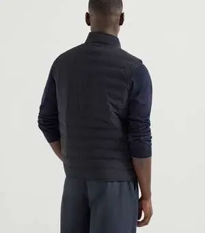 Brunello Cucinelli Bonded Taffeta Down Gilet - Blue