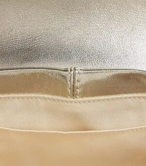 Maje Metallic Leather Miss M Clutch Bag