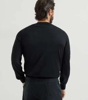 Brunello Cucinelli Cashmere-silk V-neck Sweater - Black