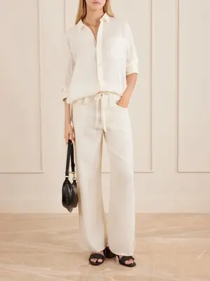 Citizens Of Humanity Kayla Shrunken Linen Shirt - Neutrals