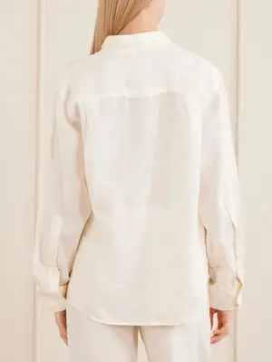 Citizens Of Humanity Kayla Shrunken Linen Shirt - Neutrals