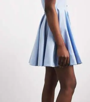 Maje Poplin Mini Shirt Dress - Blue