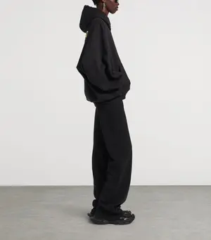 Balenciaga Cotton Spray Logo Zip-up Hoodie