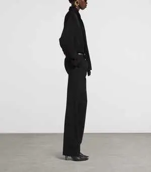 Balenciaga Silk Georgette Scarf Shirt