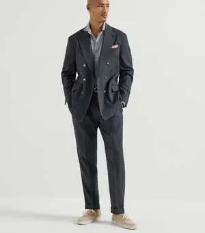 Brunello Cucinelli Cotton Jersey Polo Shirt - Grey