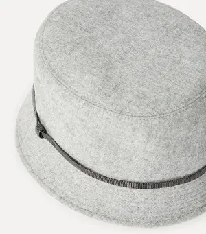 Brunello Cucinelli Wool-cashmere Bucket Hat - Grey