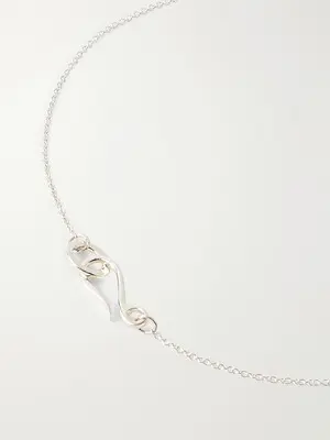 SOPHIE BUHAI Tiny Egg Silver And Carnelian Pendant - Red
