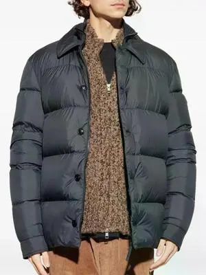 Moncler Buttoned Padded Jacket - Black