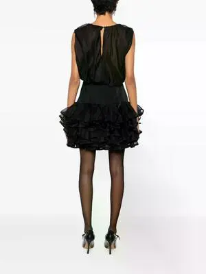 Viktor & Rolf Ruffled Bubble Mini Dress - Black