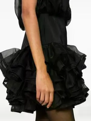 Viktor & Rolf Ruffled Bubble Mini Dress - Black