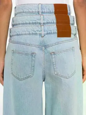 Viktor & Rolf Triple-layer Wide Leg Jeans - Blue