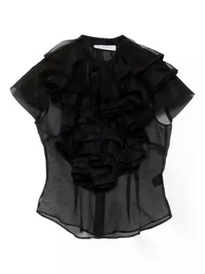 Viktor & Rolf Silk Ruffled Blouse