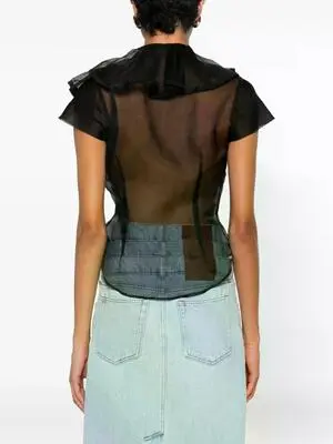 Viktor & Rolf Silk Ruffled Blouse