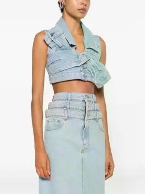 Viktor & Rolf Tie-detailed Vest - Blue