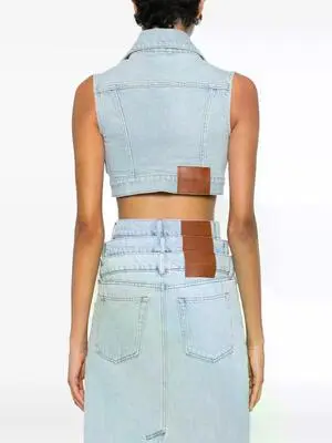 Viktor & Rolf Tie-detailed Vest - Blue