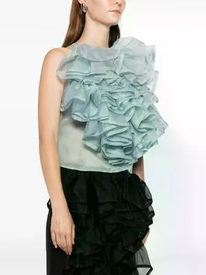Viktor & Rolf Volant Top - Blue