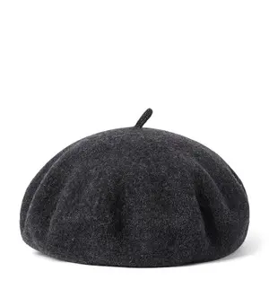 Brunello Cucinelli Wool Felt Beret - Black