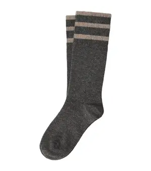 Brunello Cucinelli Cashmere-blend Sparkling Knit Socks - Black