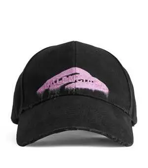 Balenciaga Cotton Sacré Cœur Cap - Black