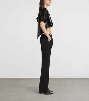 Balenciaga Leather Top With Train Detail