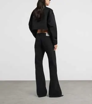 Balenciaga Technical Faille Cropped Track Jacket