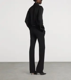 Balenciaga Collared Silk Scarf Shirt