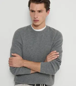 Brunello Cucinelli Cashmere Ribbed Sweater