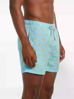MC2 SAINT BARTH Printed Swim Shorts - Blue