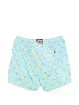 MC2 SAINT BARTH Printed Swim Shorts - Blue