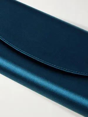 HUNTING SEASON Opera Satin Clutch - Blue