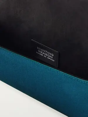 HUNTING SEASON Opera Satin Clutch - Blue