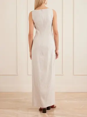 Staud Linen-blend Maxi Dress