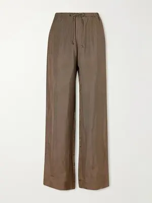 RÓHE Houndstooth Jersey Wide-leg Trousers