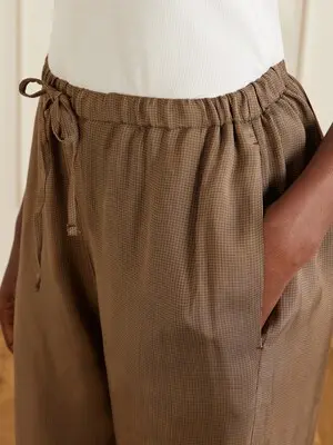 RÓHE Houndstooth Jersey Wide-leg Trousers
