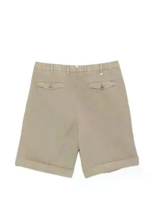 PT TORINO Pleated Turn-up Shorts