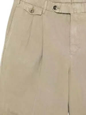 PT TORINO Pleated Turn-up Shorts