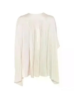 Barbara Bui Smocked Pleated Top