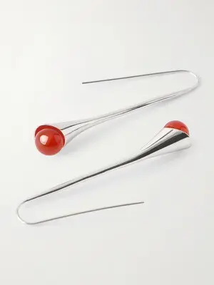 SOPHIE BUHAI Vienna Silver And Carnelian Dangle Earrings