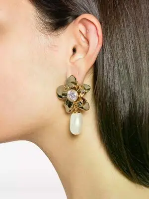 SELF-PORTRAIT Flower-motif Earrings