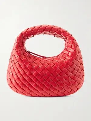 Bottega Veneta Baby Veneta Intrecciato Leather Tote - Red