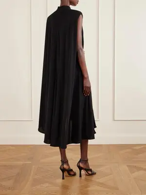 Bottega Veneta Embellished Jersey Midi Dress - Black