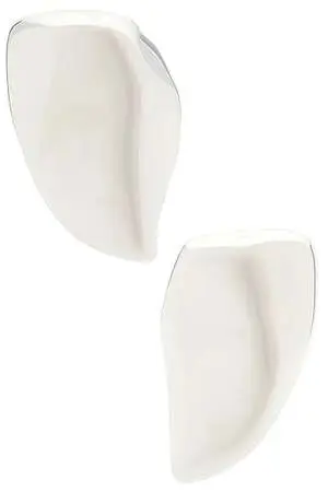 Bottega Veneta Sculptural Earrings - Silver