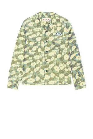 Marni Floral Double Pocket Button Down Shirt