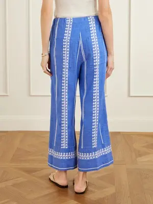 LEMLEM Desta Straight-leg Cotton Pants - Blue