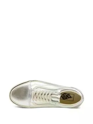 VANS Old Skool Metallic-effect Sneakers - Silver