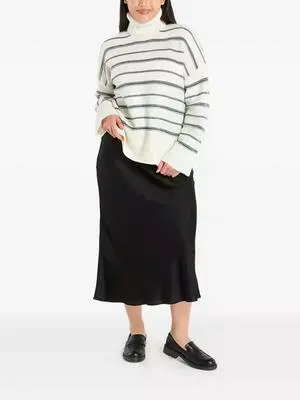 SAMSOE SAMSOE Striped Roll-neck Sweater