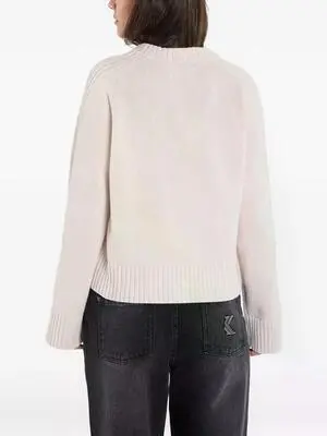 SAMSOE SAMSOE Ribbed Raglan-sleeve Sweater