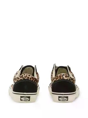 VANS Old Skool Leopard-print Sneakers - Black