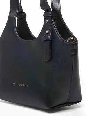 Tommy Hilfiger Mini Logo-detail Pebbled-texture Tote Bag