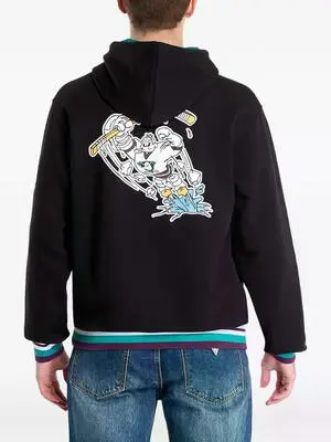 Mitchell & Ness Graphic Print Drawstring Hoodie